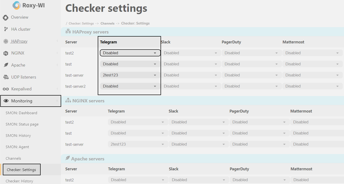 Checker service description