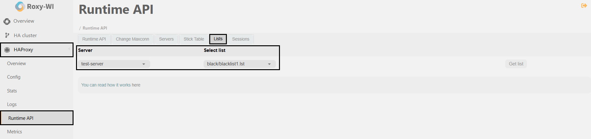 How to create and manage blacklist for HAProxy