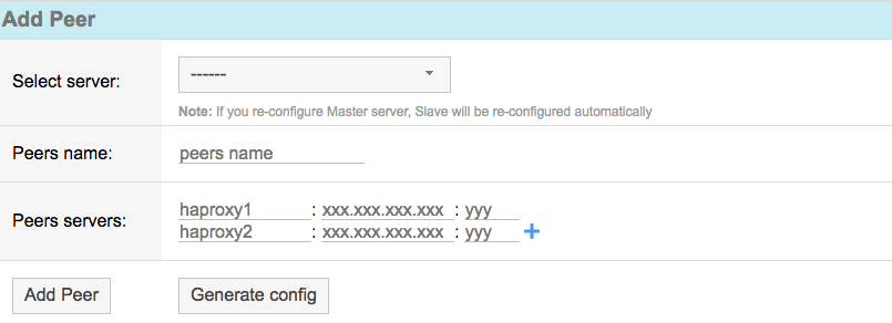 How to start using HAProxy peers