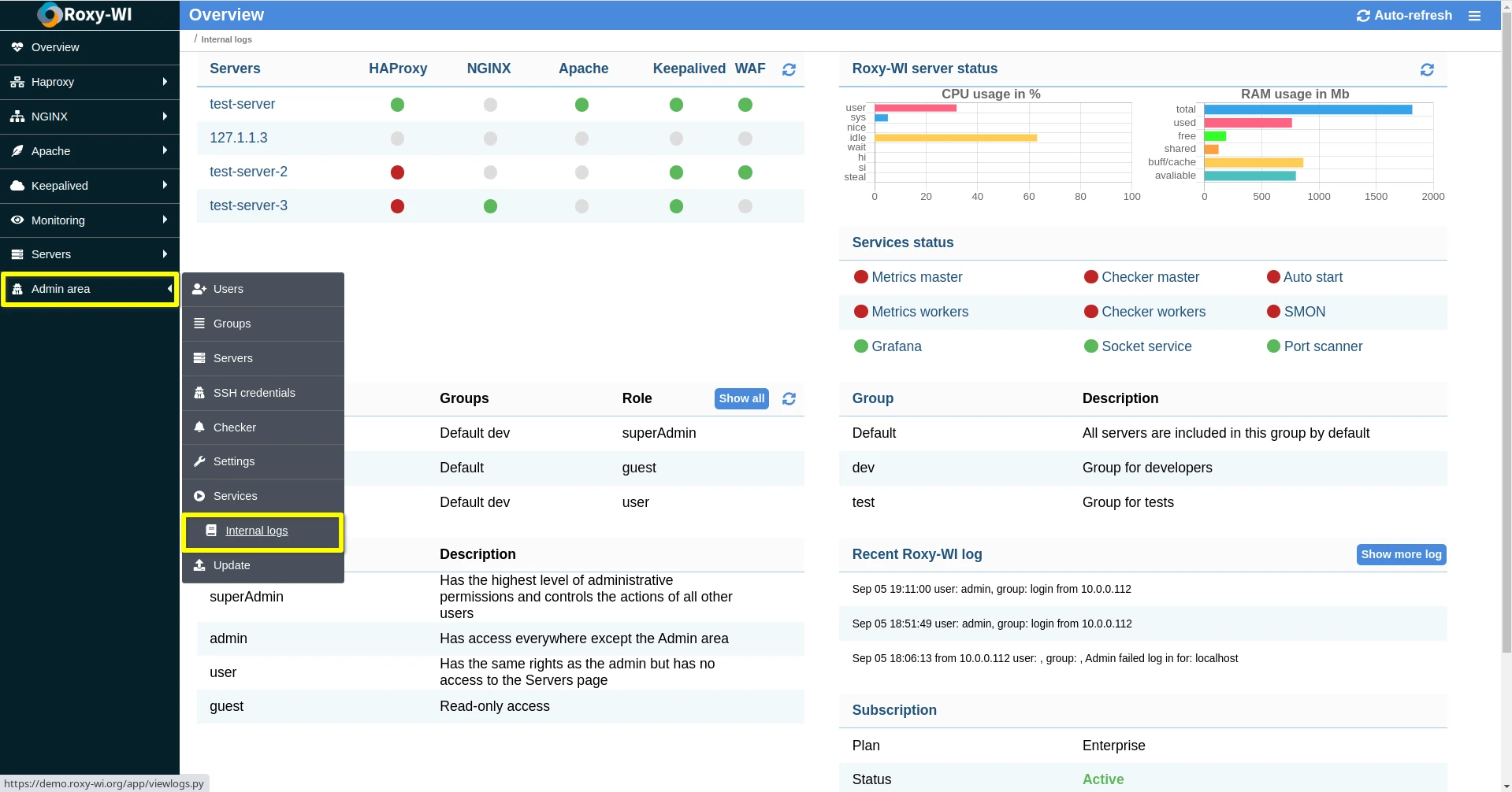 Auto start service description